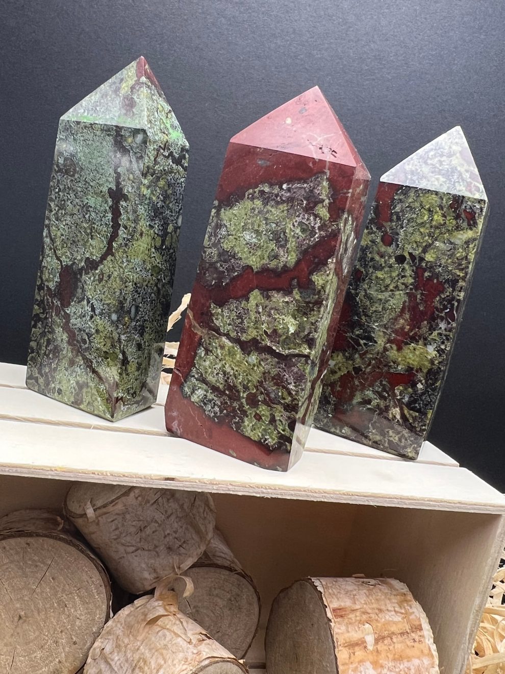 Dragon's Blood Jasper Towers