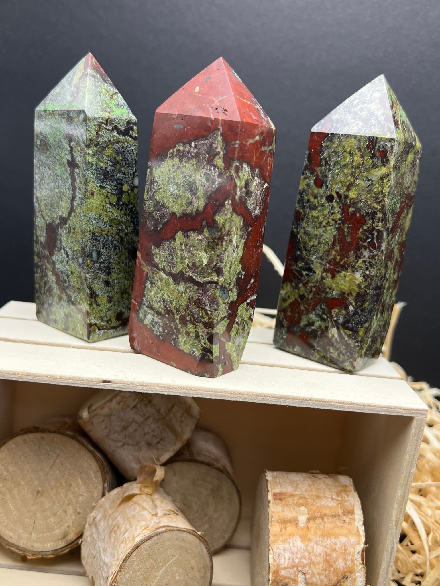 Dragon's Blood Jasper Towers