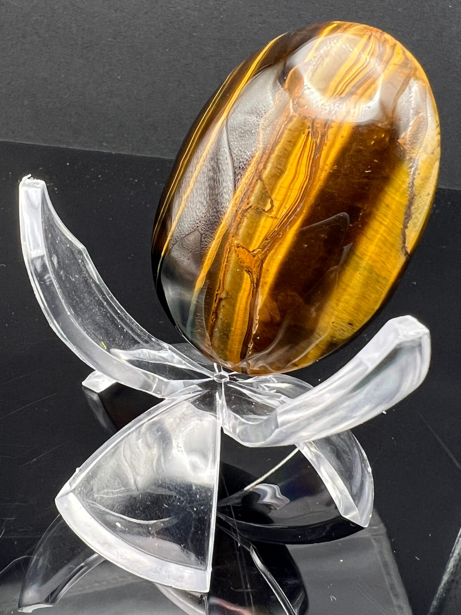 Tiger Eye Palm Stone